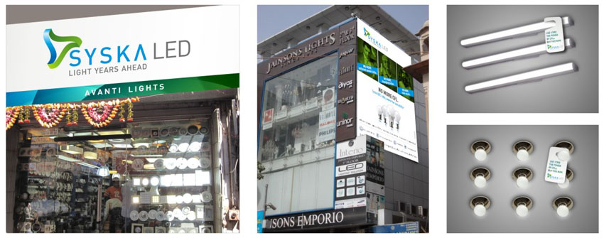 Advertising portfolio for Syska LED